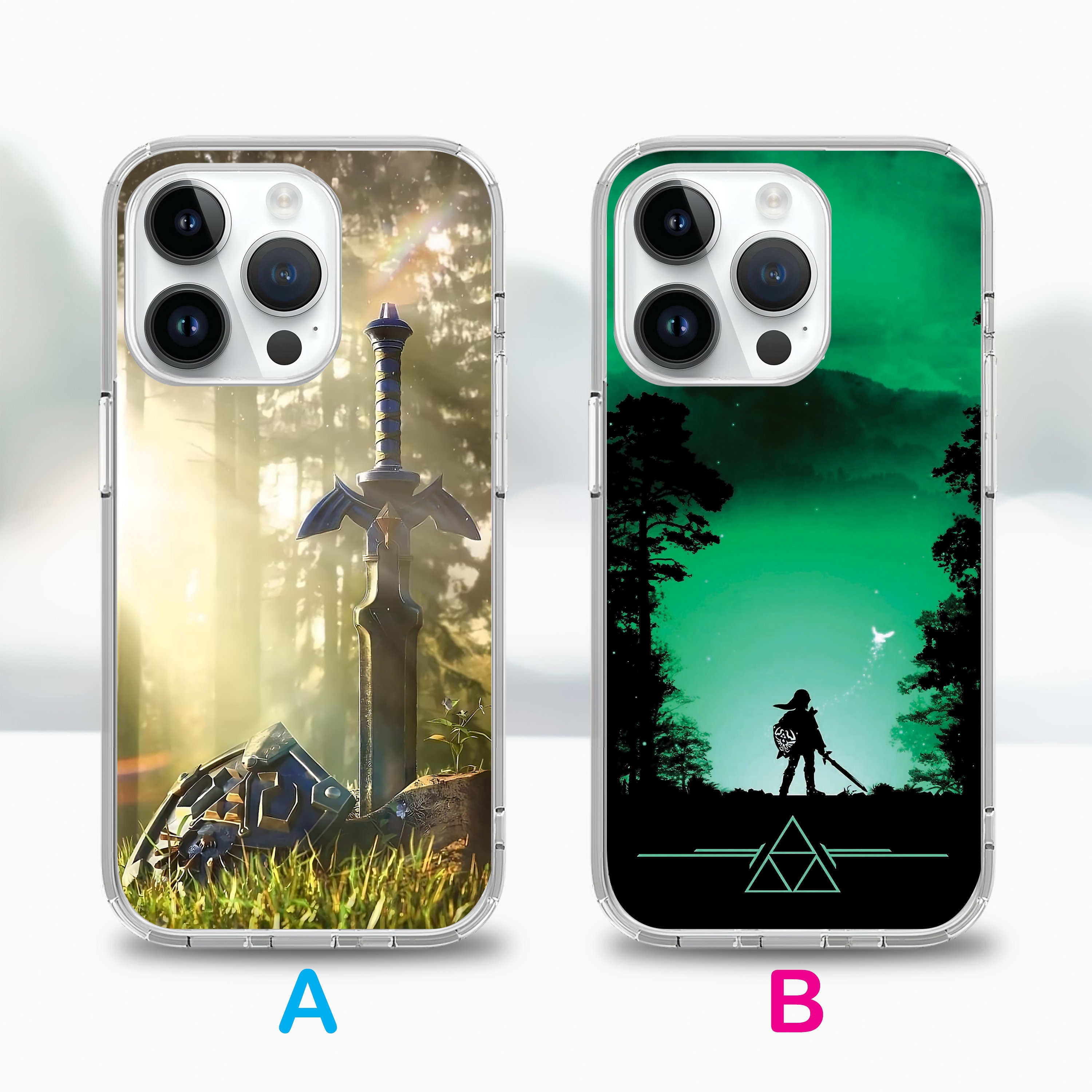 The Legend of Zelda Master Sword Art Phone Case for iPhone 15 14 13 12 ...