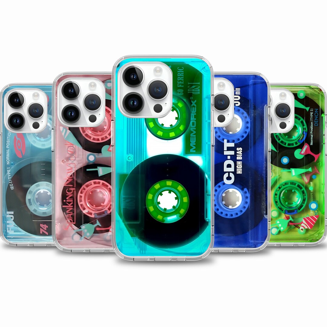 Retro Colourful Cassette Tape Phone Case for iPhone 17 Air 16e 16 ...