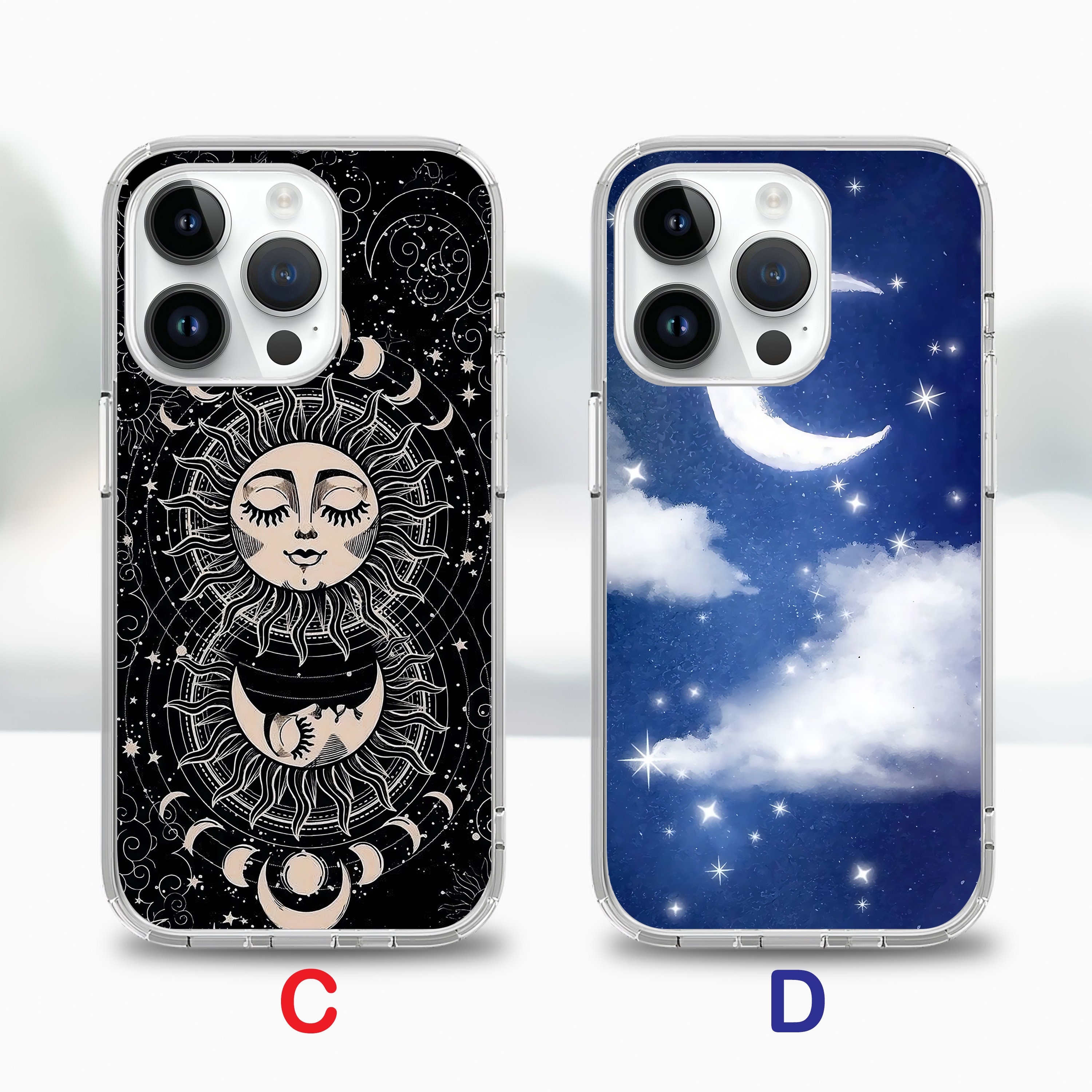 Astrological Star and Moon Phone Case for iPhone 15 iPhone 14 - Etsy