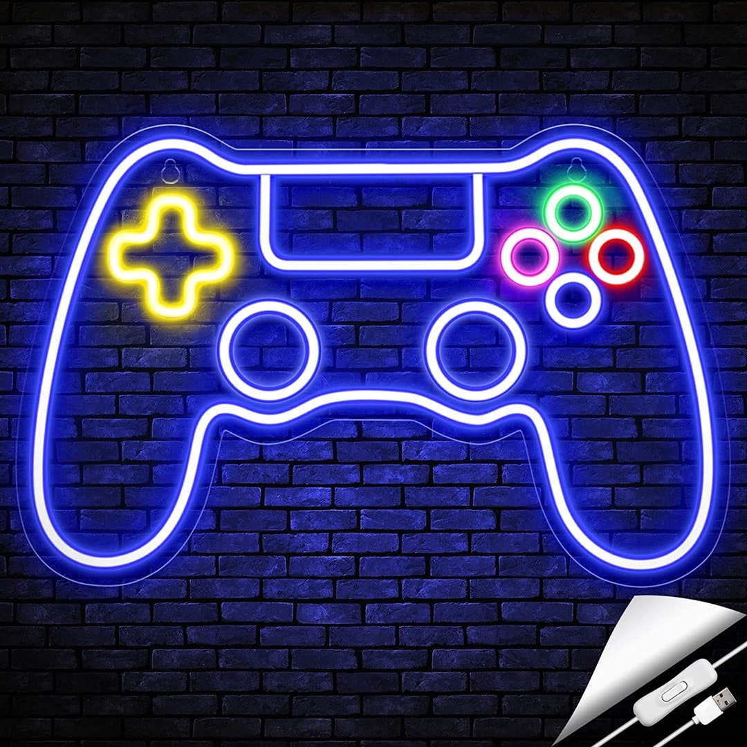 Gamer Neon Sign Game Controller Neon Sign for Gamer Room - Etsy