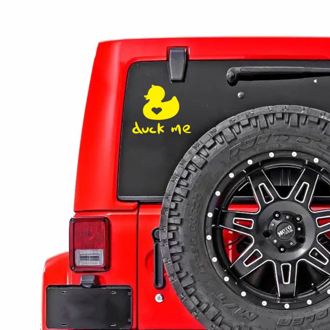 Duck Me Vinyl Decal | Duck Duck | Decal for Jeep - Etsy