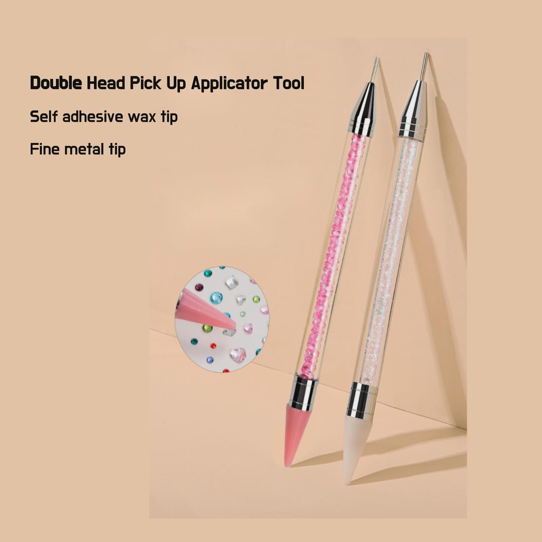 Buy Double Head Rhinestone Picker Wax Pen: Gem Applicator Tool Online ...