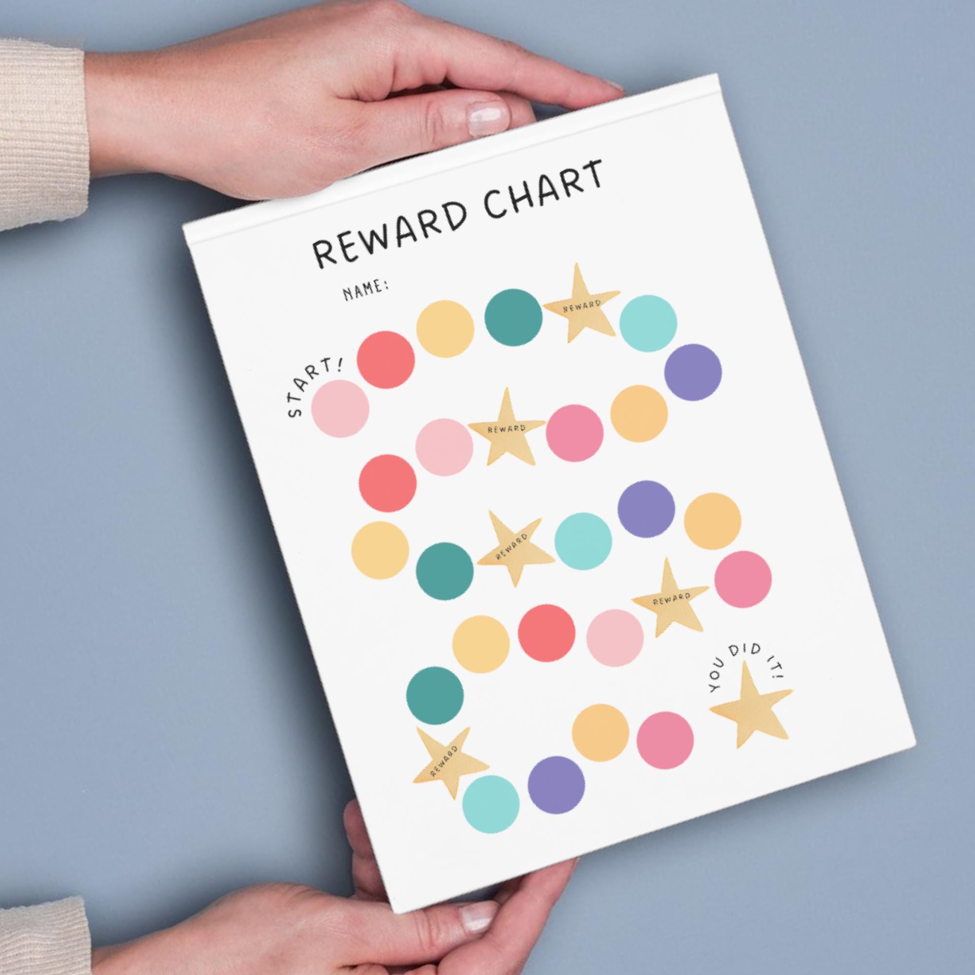 Rainbow Reward Chart, Toddler Reward Chart, Printable Reward Chart ...