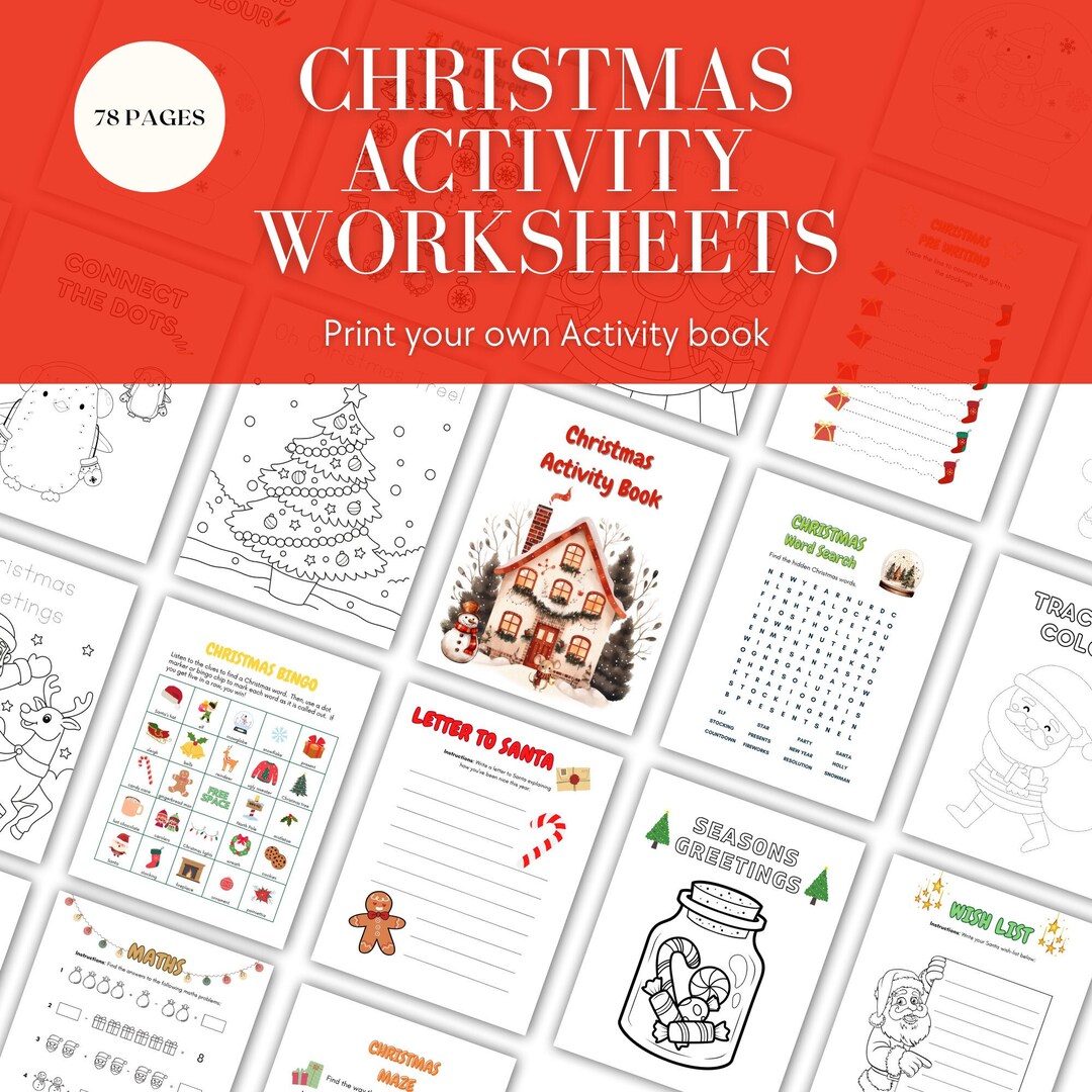 Coloriages et activités à imprimer de Noël, Jeux de Noël, Activités de ...