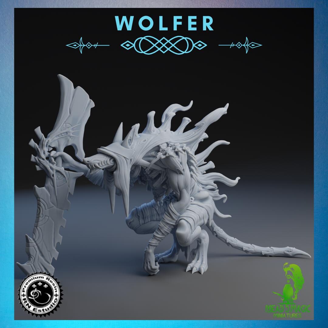 Wolfer | RNE Studio | 12K Resolution 3D Print | Strong Resin | Dnd ...