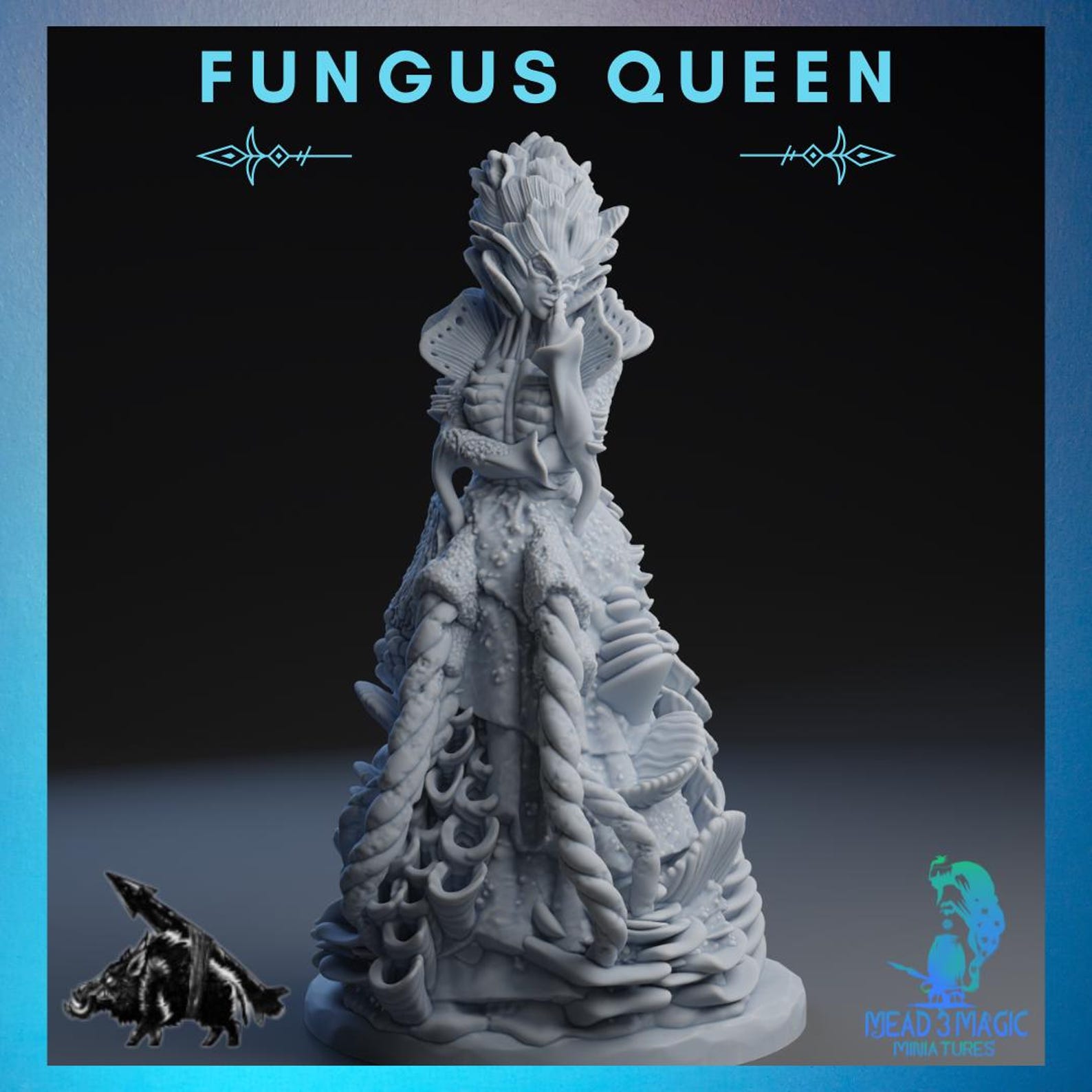 Fungus Queen | Rocket Pig Games | 12K Resolution 3D Print | Strong ...