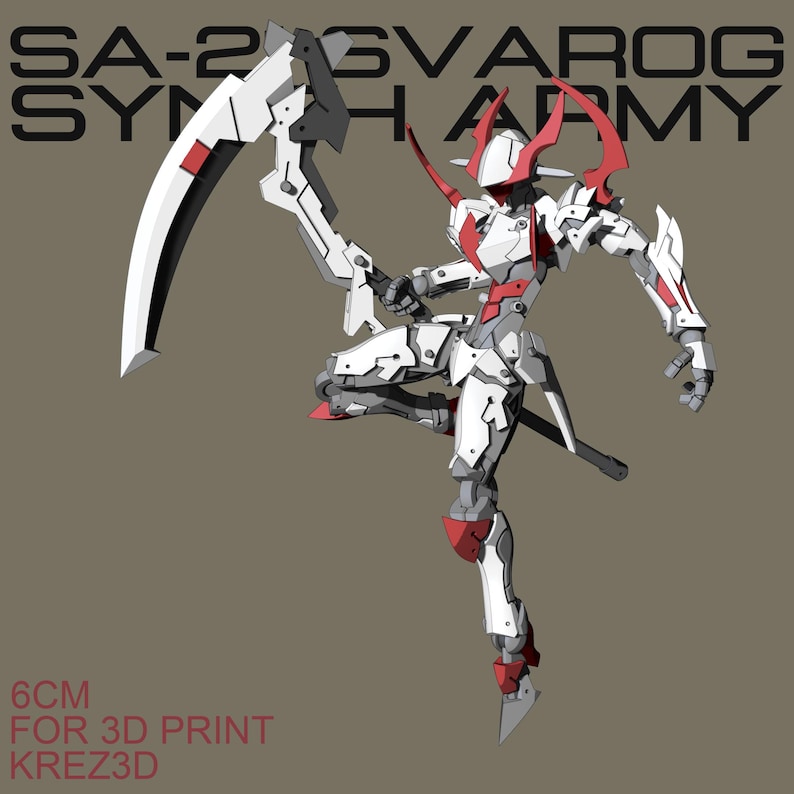 SA-21 Svarog | Krez3d - Synth Army | 12K Resolution 3D Print | Strong ...
