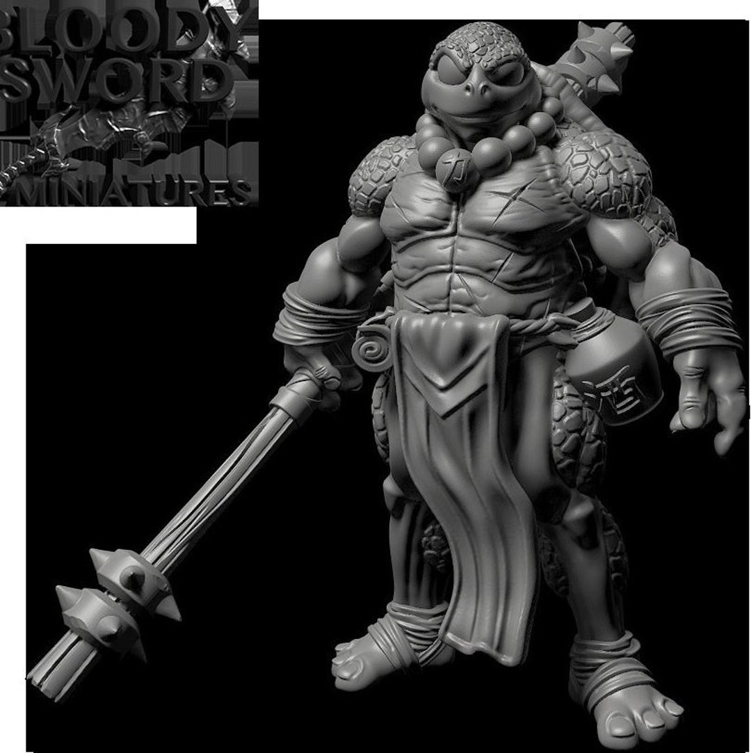 Tortle Monk 2 Poses Anime Dungeons 8K Resolution 3D - Etsy