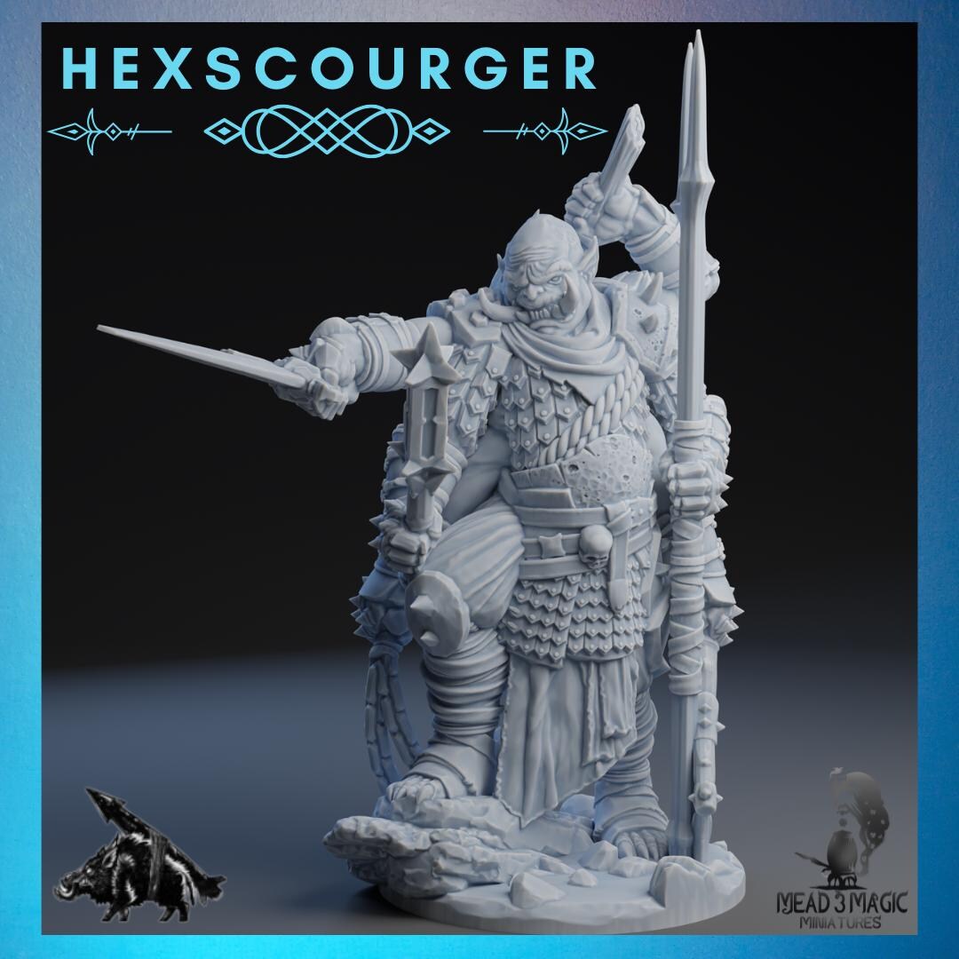 Hexscourger | Rocket Pig Games | 12K Resolution 3D Print | Strong Resin ...