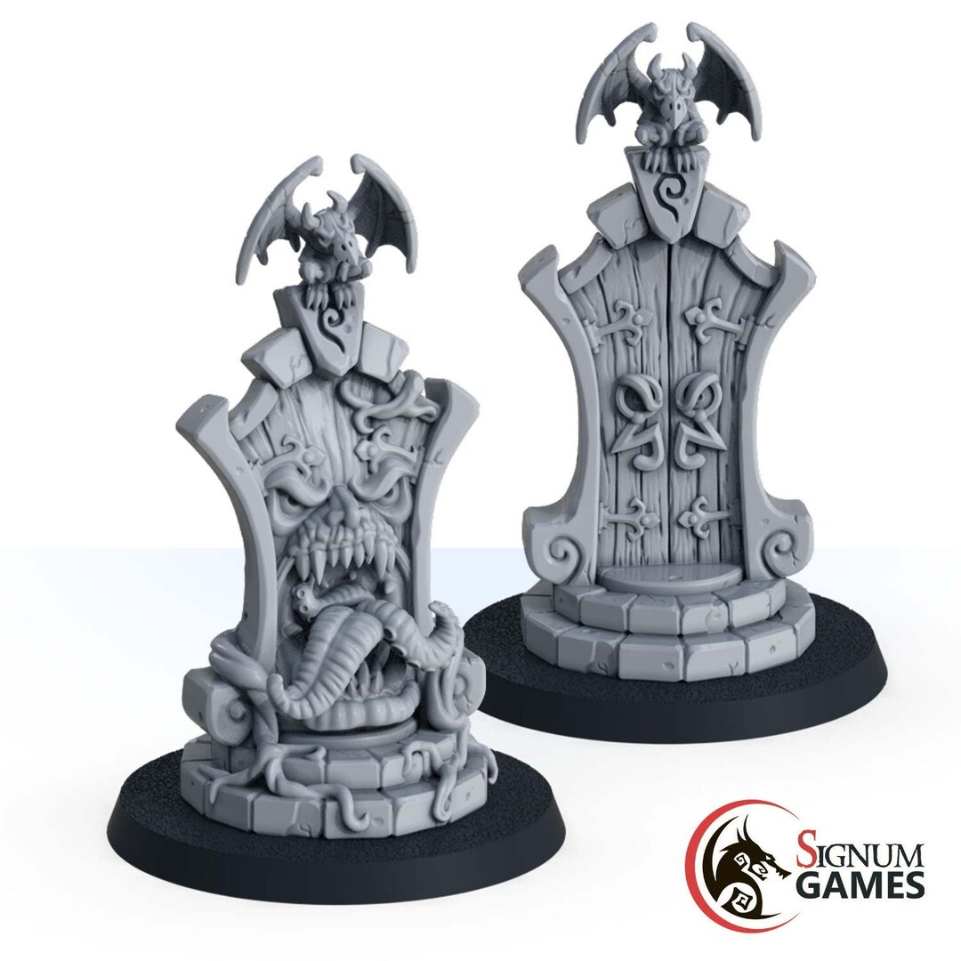 Mimic Door Set 2 Models Signum Workshop 8K Resolution 3D Print Durable ...