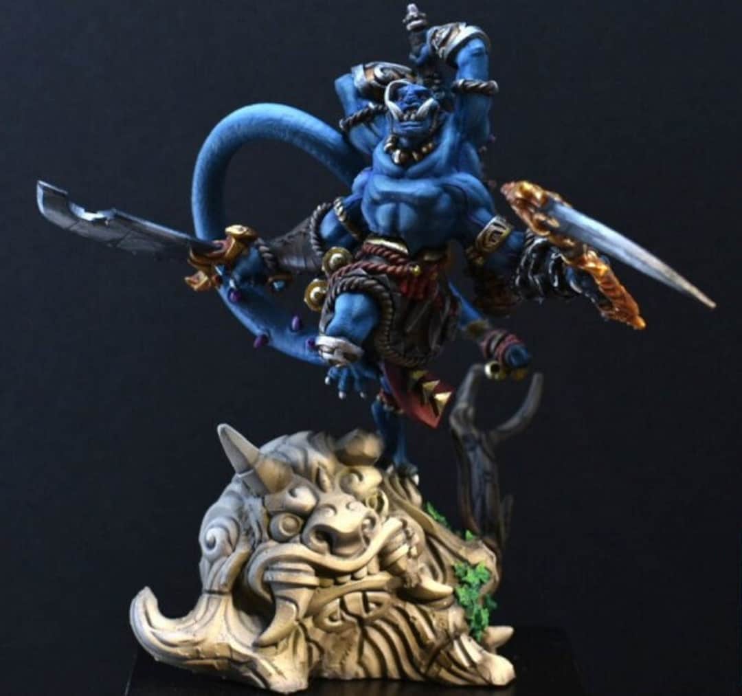 The Lord of the Oni | Claudio Casini Art | 8K Resolution 3D Print ...