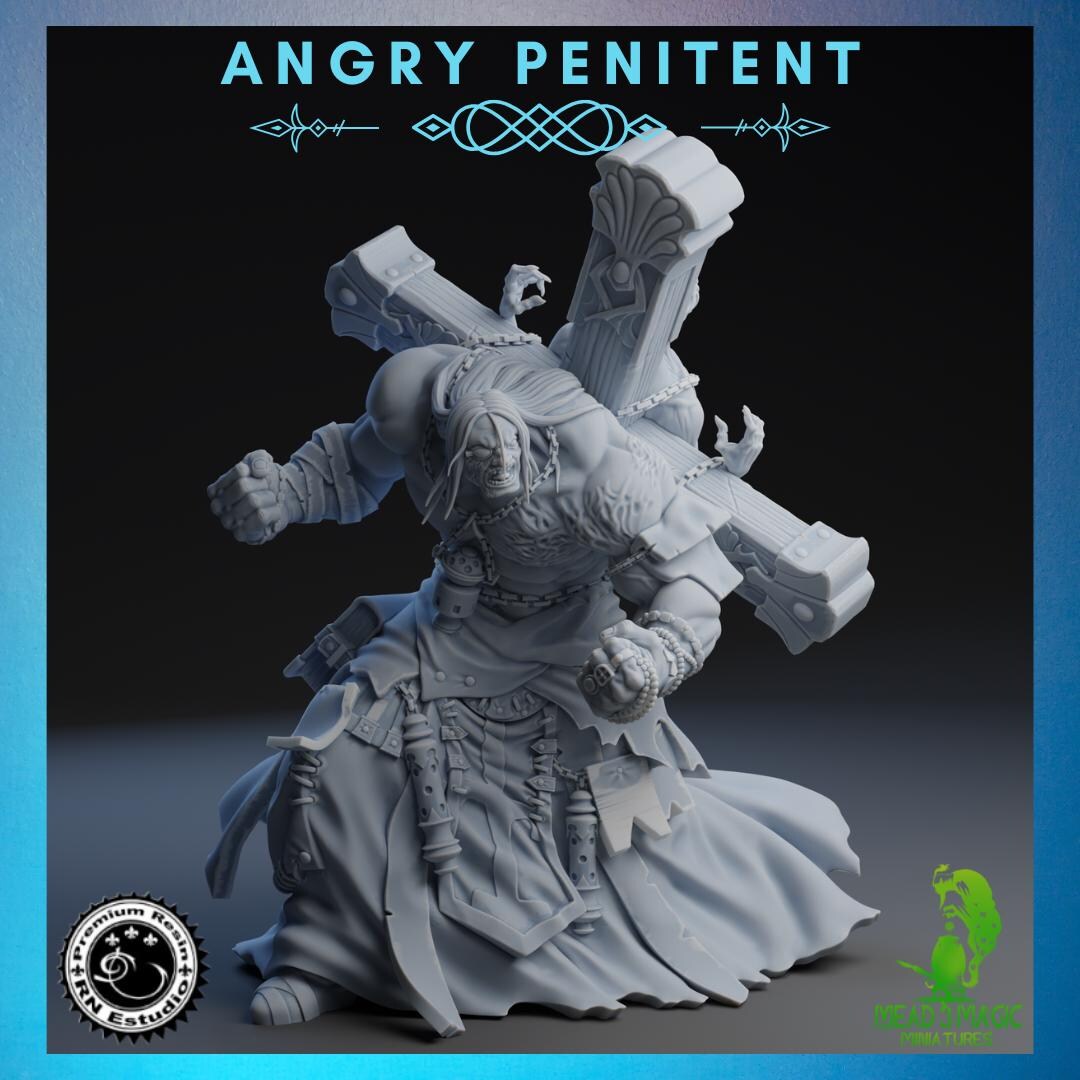 Angry Penitent | RNE Studio | 12K Resolution 3D Print | Strong Resin ...