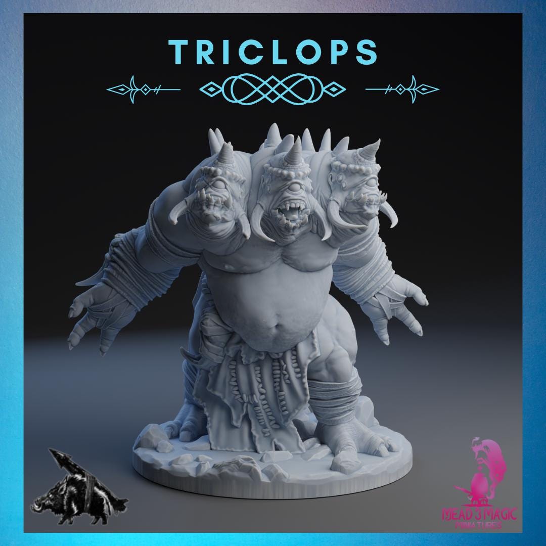 Triclops | Rocket Pig Games | 12K Resolution 3D Print | Strong Resin ...