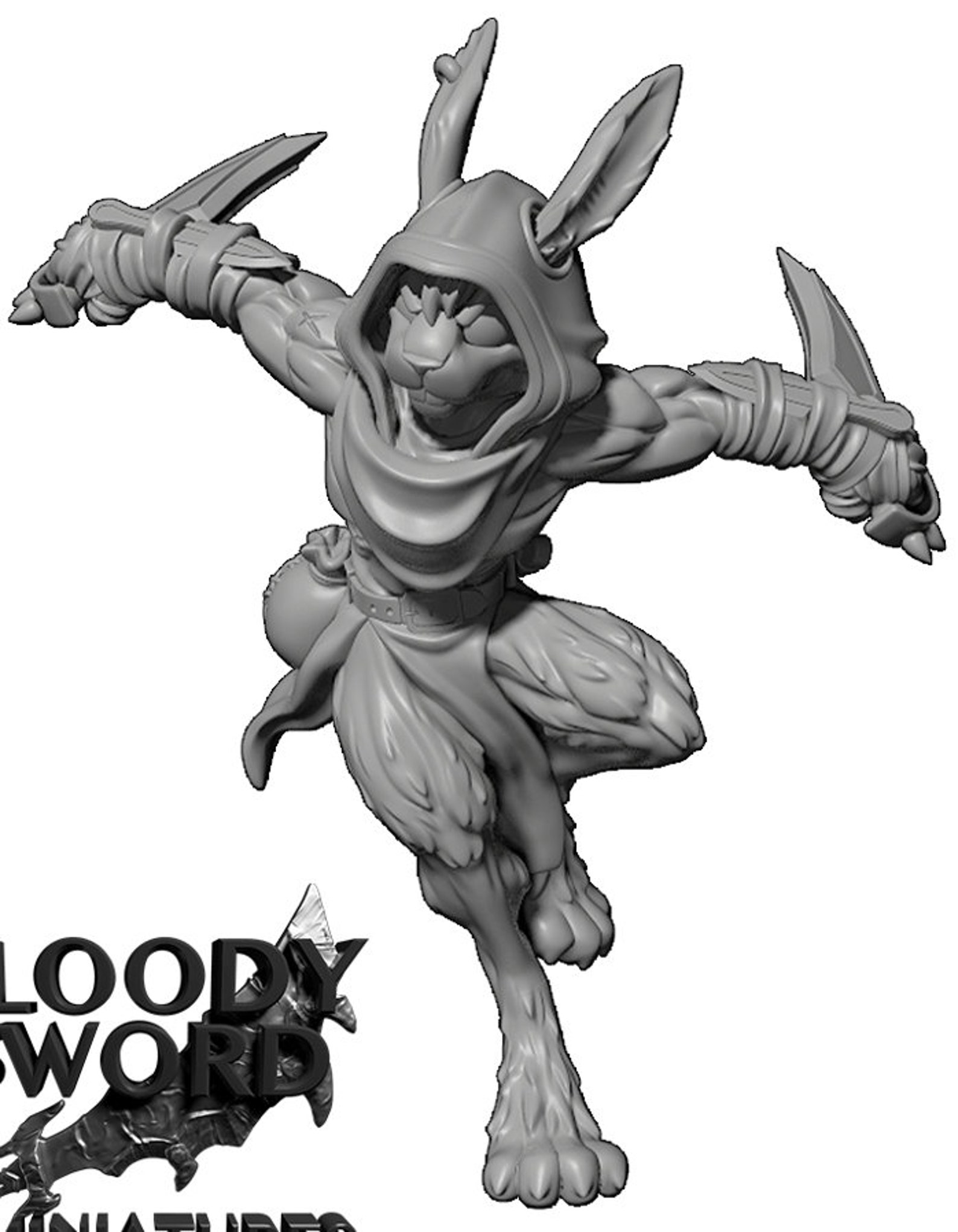 Rabbitfolk/harengon Rogue (2 Poses) | Anime Dungeons | 8K Resolution 3D ...