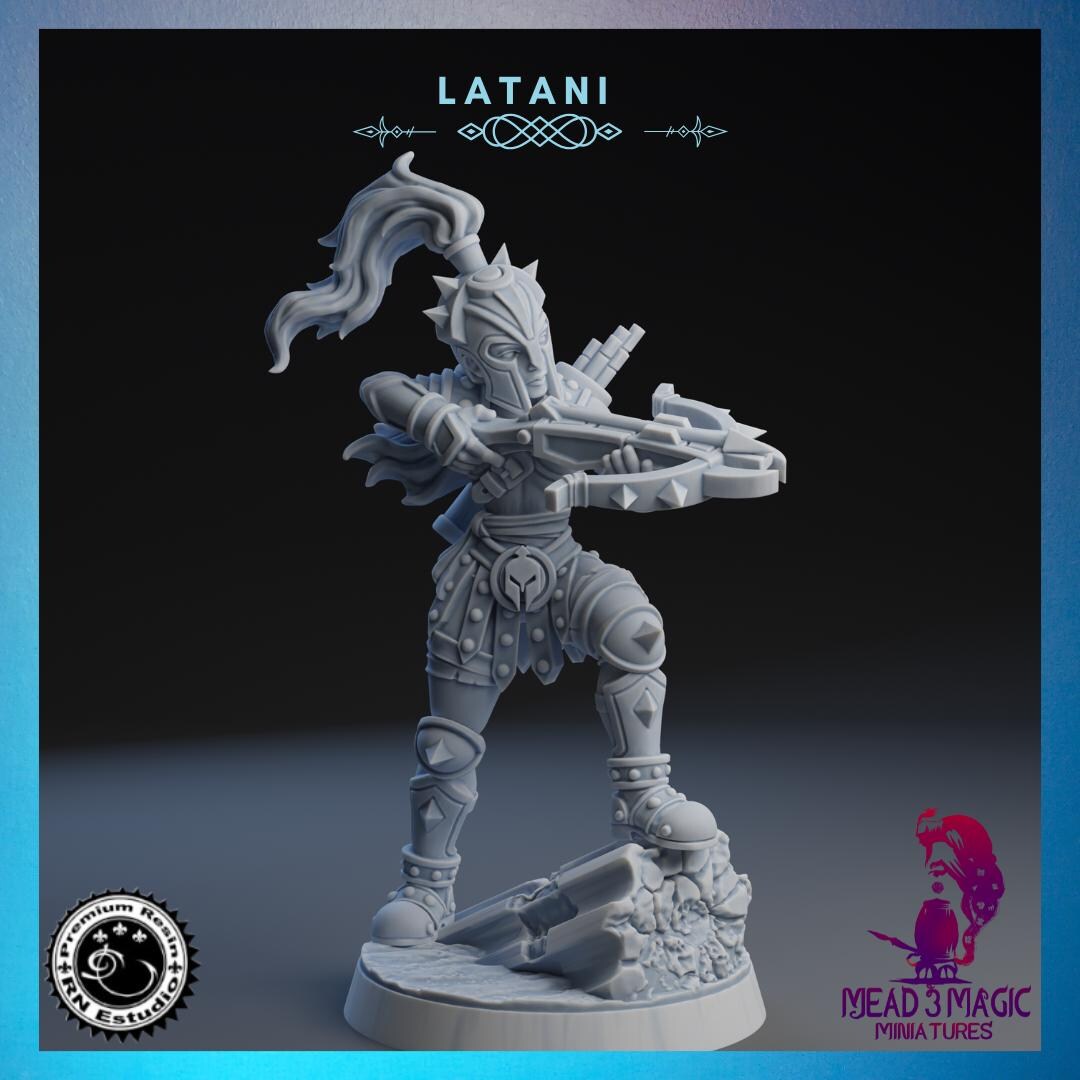 Latani | RN Estudio | 12K Resolution 3D Print | Strong Resin | Dnd Fantasy Female Human ...