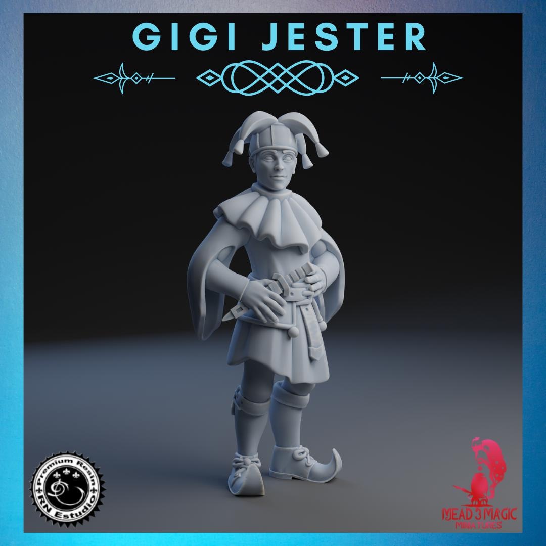 Gigi Jester | RNE Studio | 12K Resolution 3D Print | Strong Resin | Dnd ...