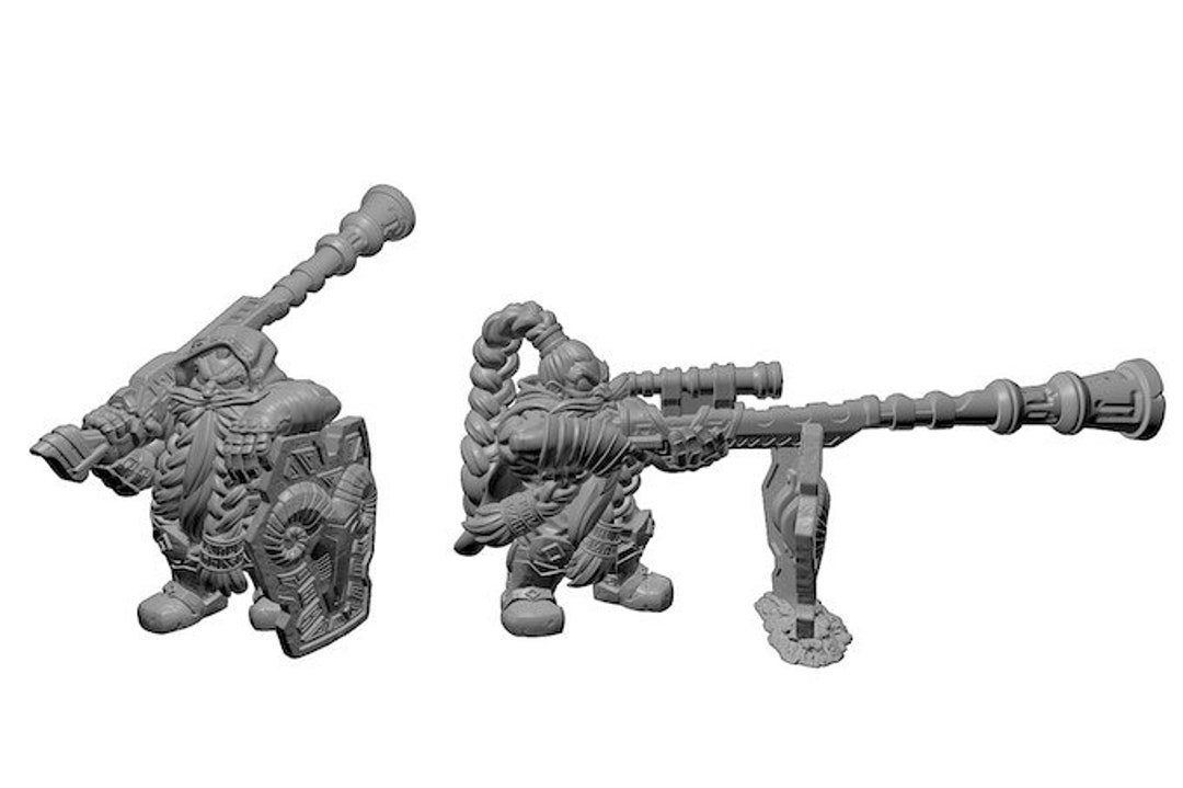 Dwarf Ranger 2 Sizes of Gun/crossbow Anime Dungeons 8K Resolution 3D ...