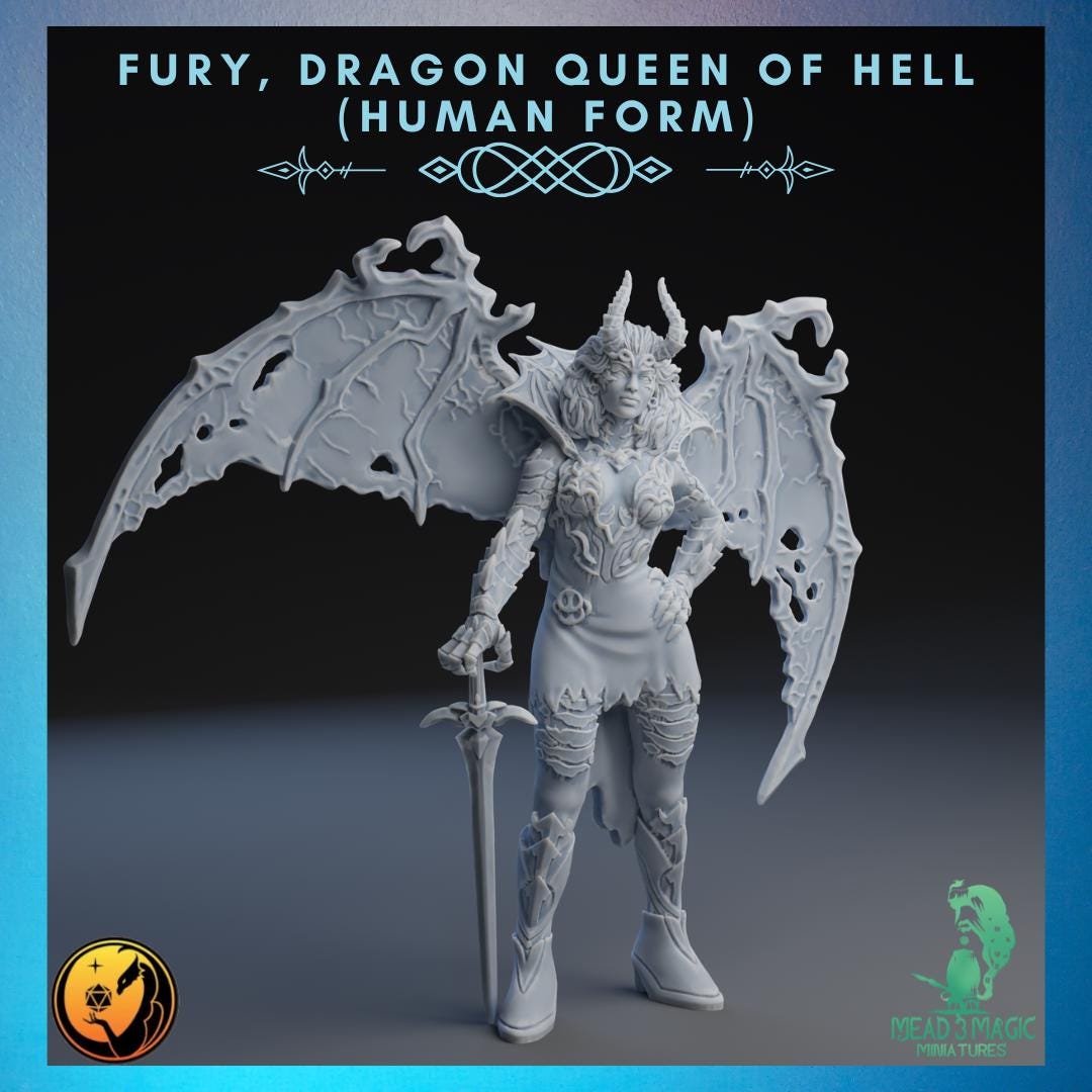 Fury, Dragon Queen of Hell (human Form) | Draco Studios | 12K ...