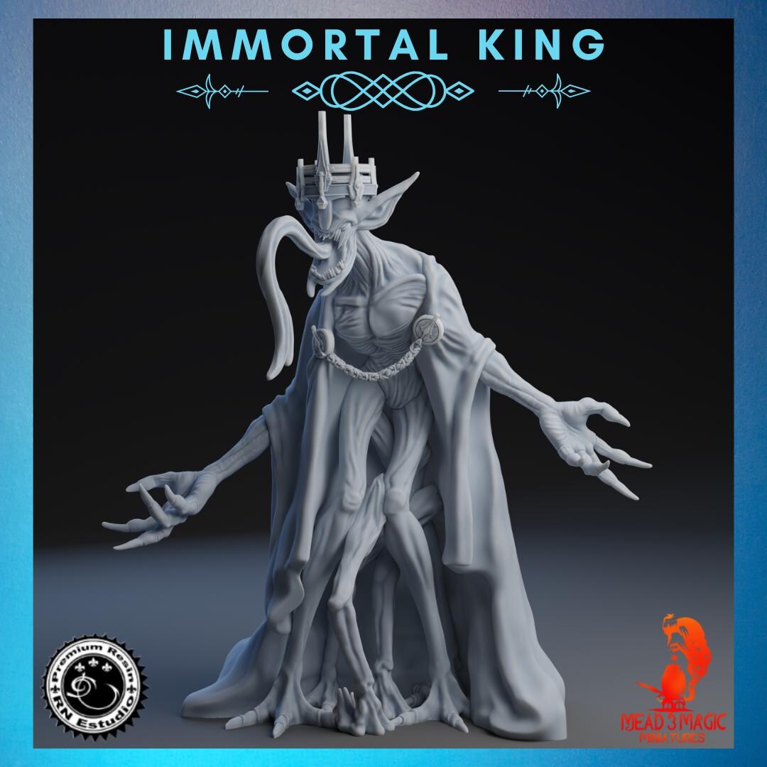 Immortal King | RNE Studio | 12K Resolution 3D Print | Strong Resin ...