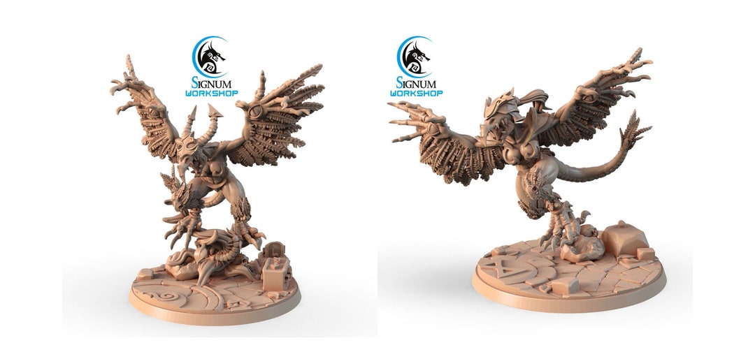 Harpies Set 2 Models Signum Workshop 8K Resolution 3D Print Durable ...