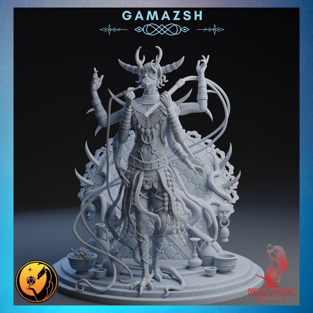 Gamazash | Draco Studios | 12K Resolution 3D Print | Strong Resin | Dnd ...