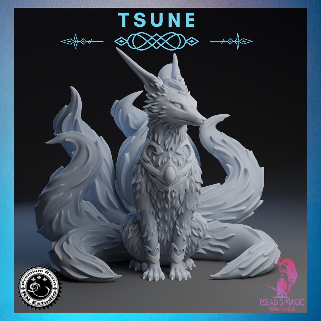 Tsune | RNE Studio | 12K Resolution 3D Print | Strong Resin | Dnd ...