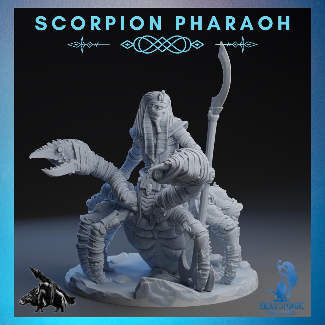 Scorpion Pharaoh | Rocket Pig Games | 12K Resolution 3D Print | Strong ...
