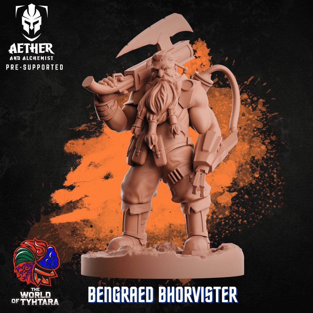 Bengraed Bhorvister Dwarf Artificer Aether and Alchemist 8K Resolution ...