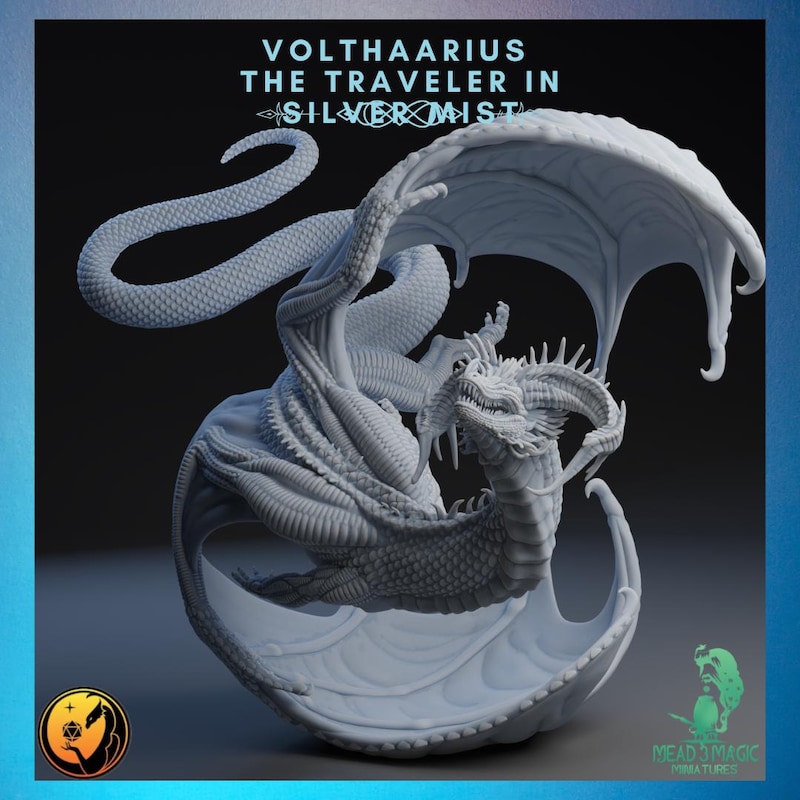 Mist Dragon Dnd Mini - Etsy