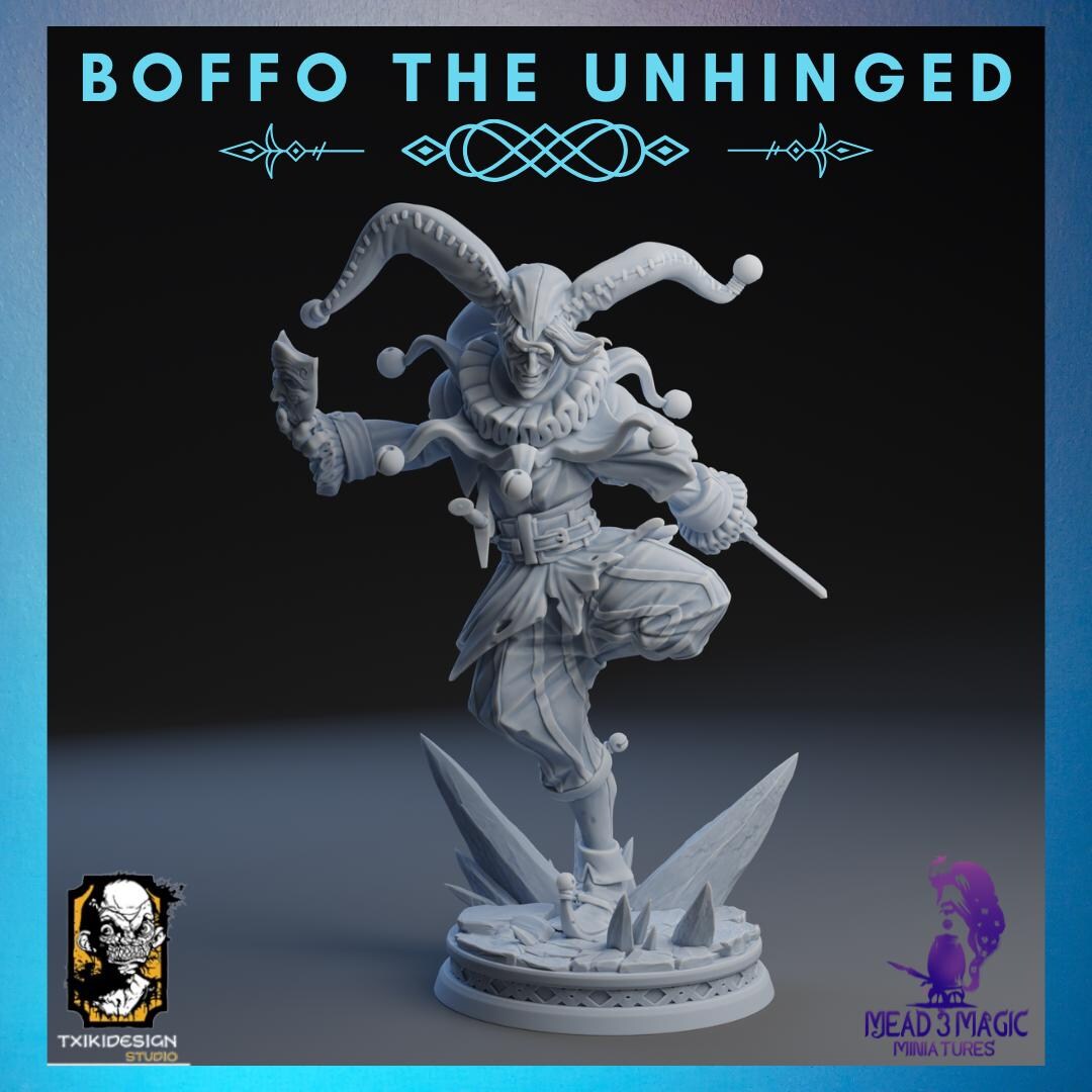 Boffo the Unhinged | Txiki Design | 12K Resolution 3D Print | Strong ...