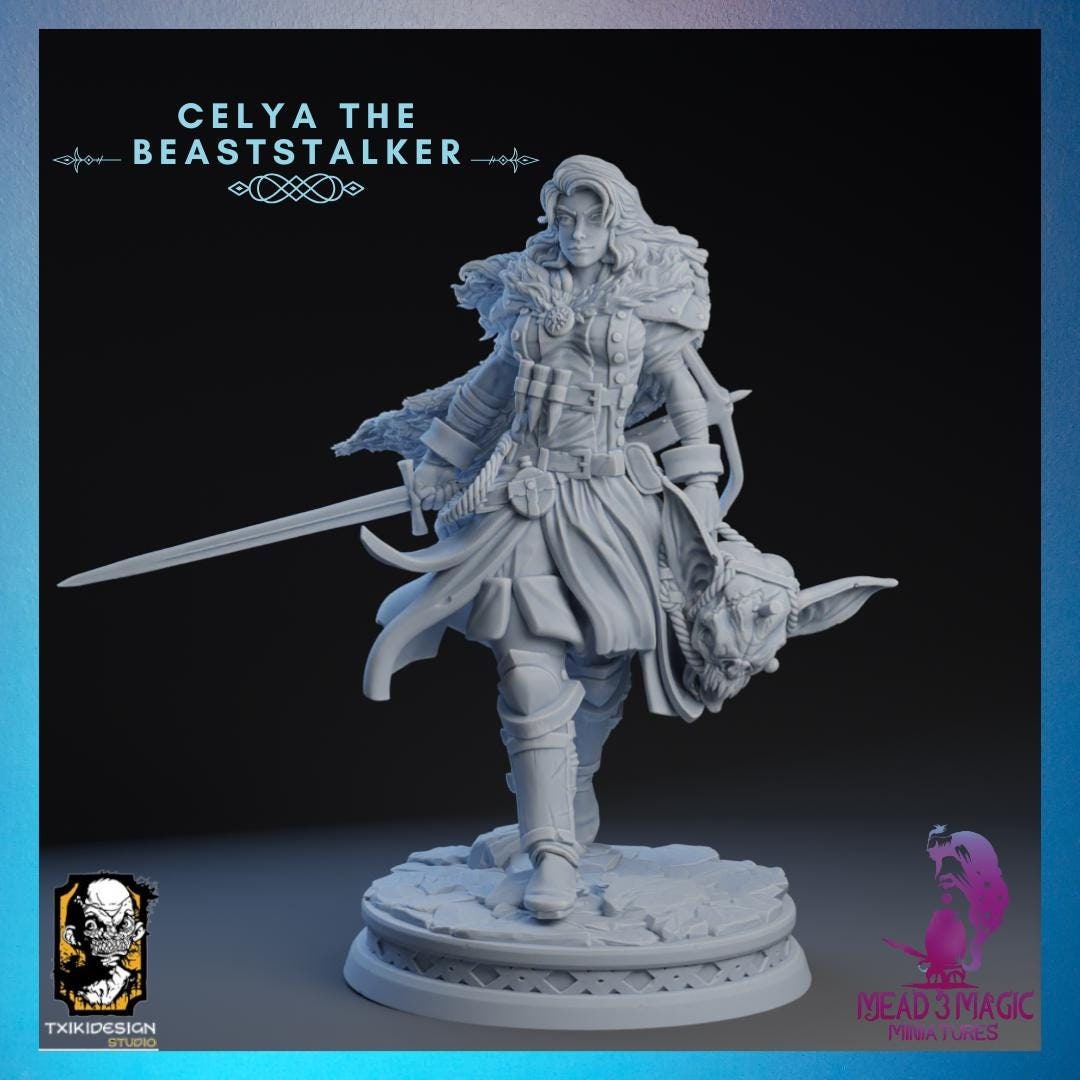 Celya the Beaststalker | Txiki Design | 12K Resolution 3D Print ...