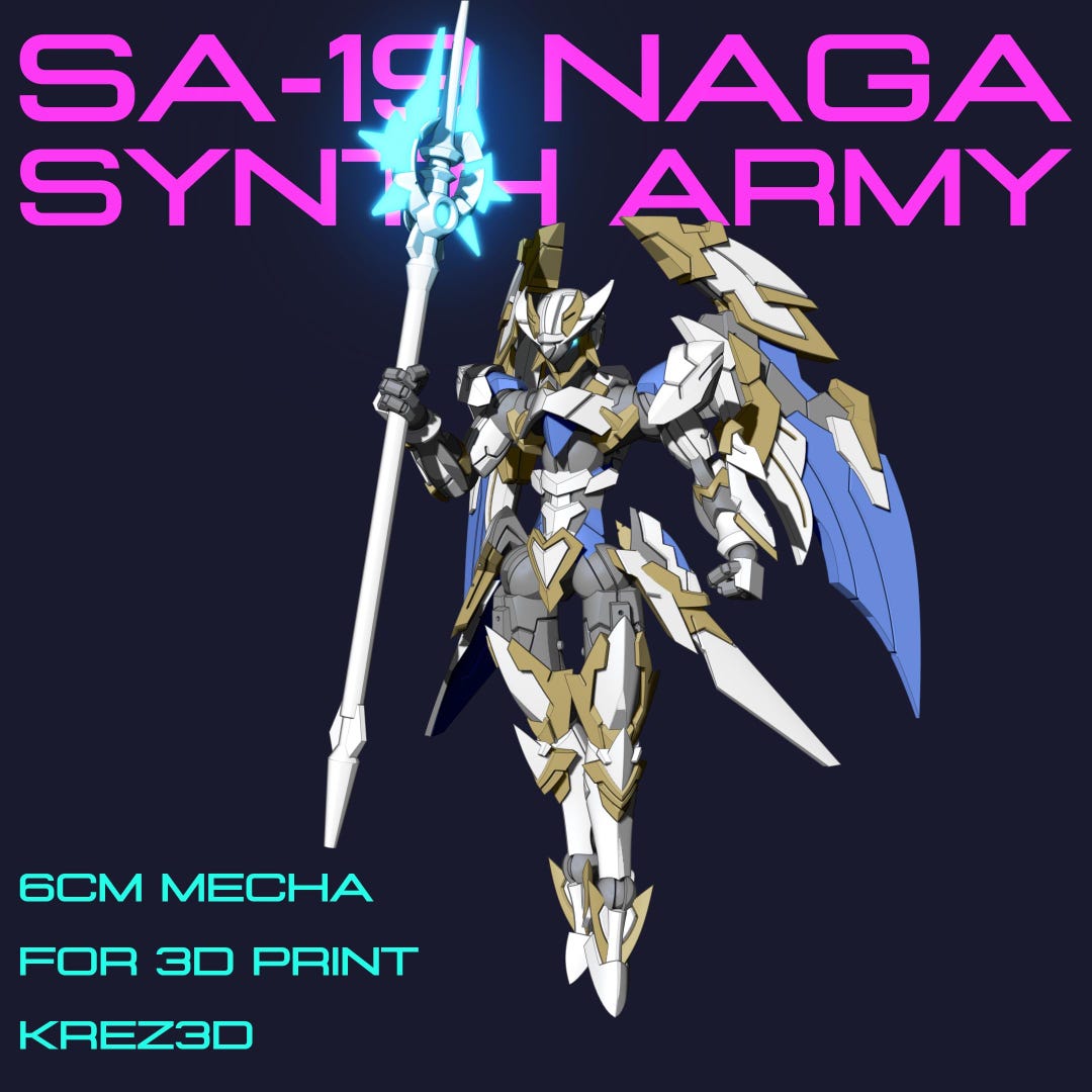 SA-19 Naga | Krez3d - Synth Army | 12K Resolution 3D Print | Strong ...