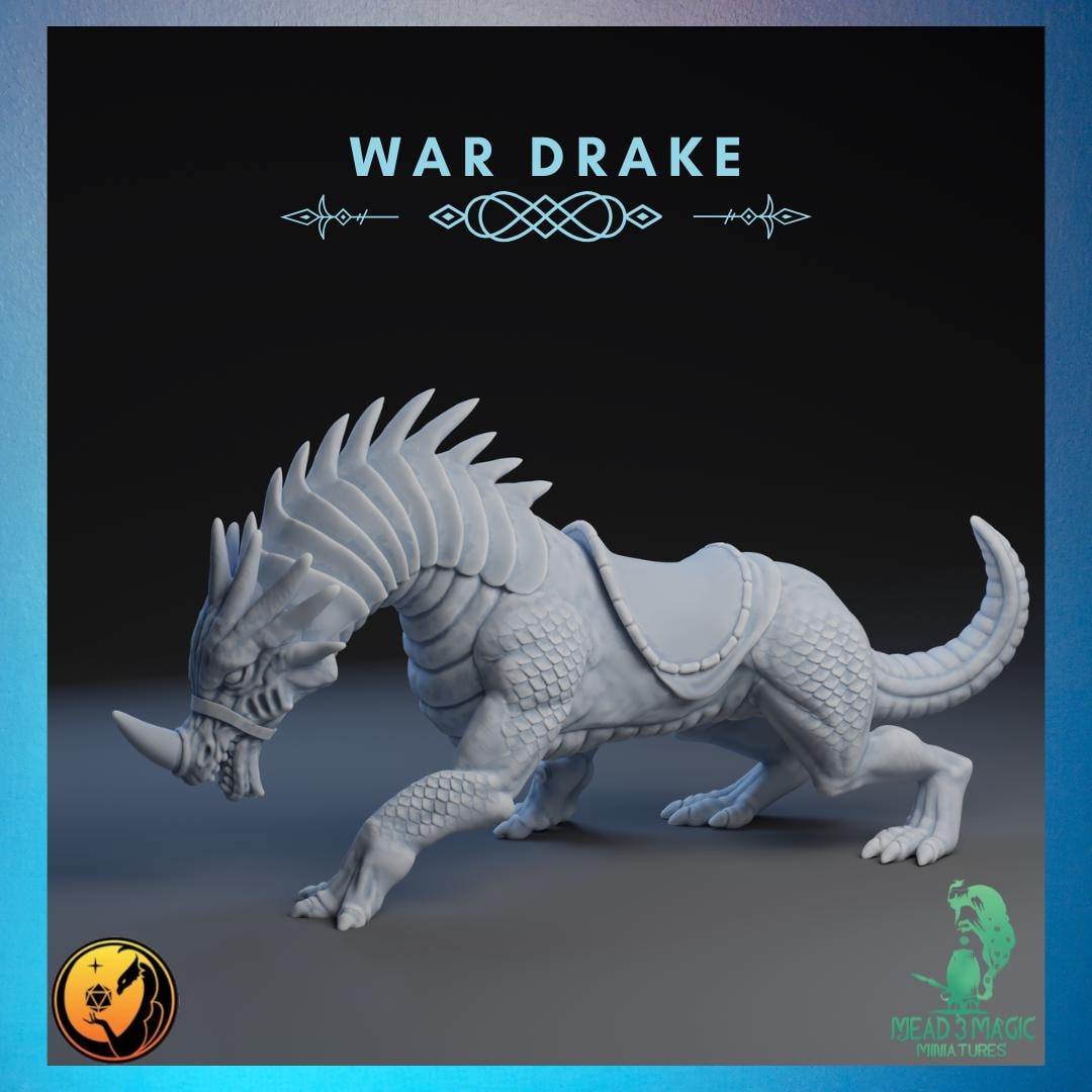 War Drake | Draco Studios | 12K Resolution 3D Print | Strong Resin ...