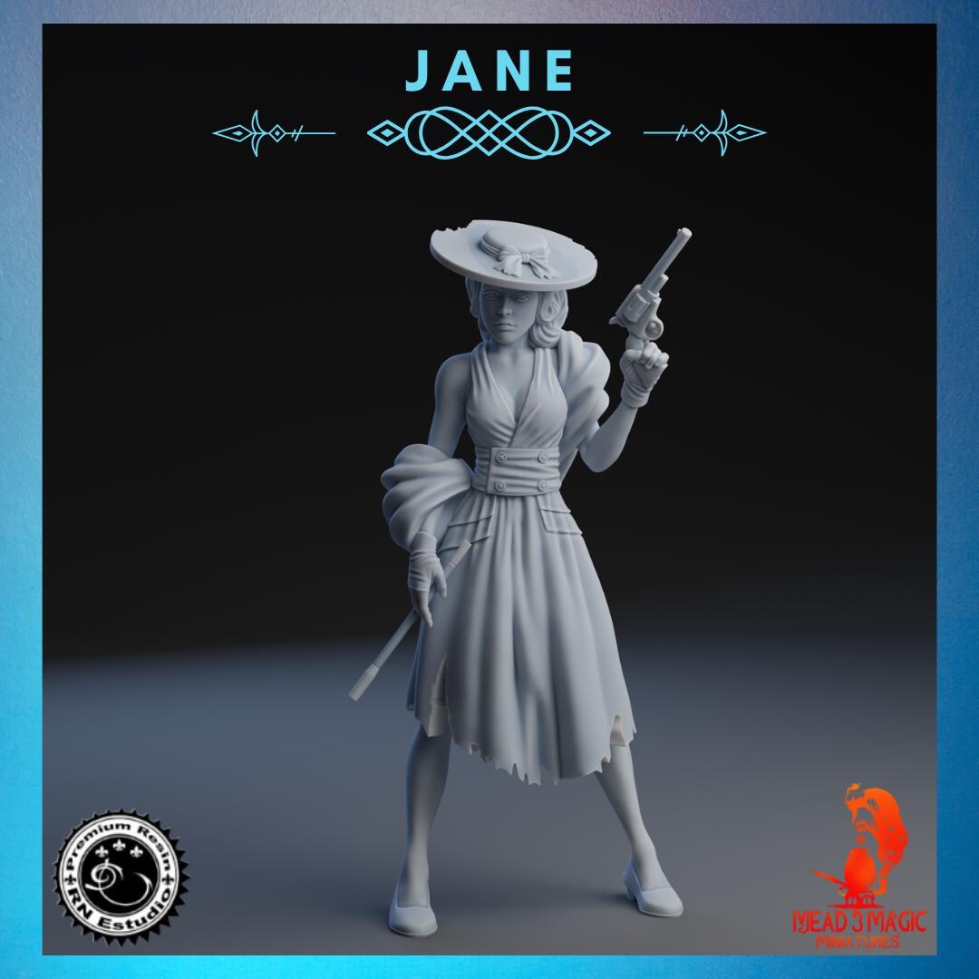 Jane | RNE Studio | 12K Resolution 3D Print | Strong Resin | Dnd ...