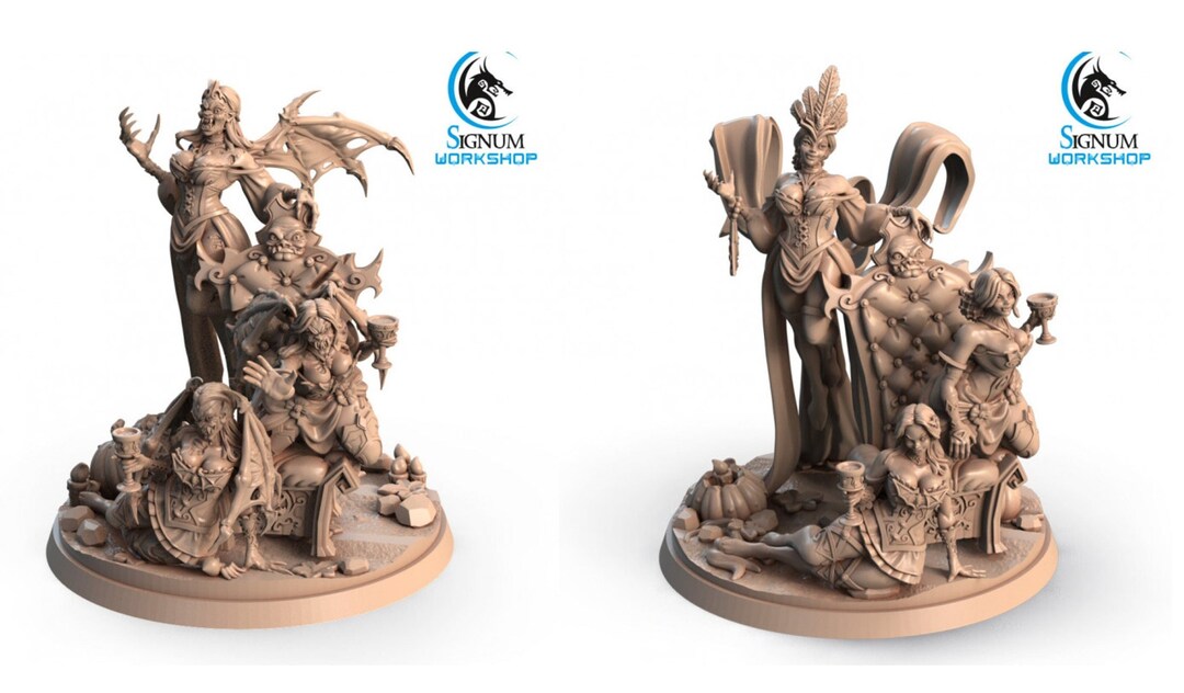Vampire Brides Set 2 Models Signum Workshop 8K Resolution 3D Print ...