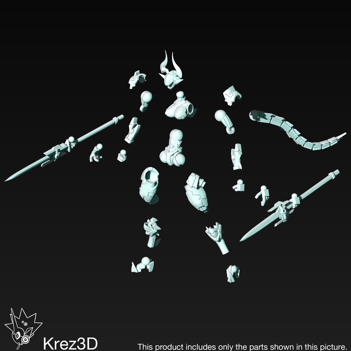 SA-20 Pasithea | Krez3d - Synth Army | 12K Resolution 3D Print | Strong ...