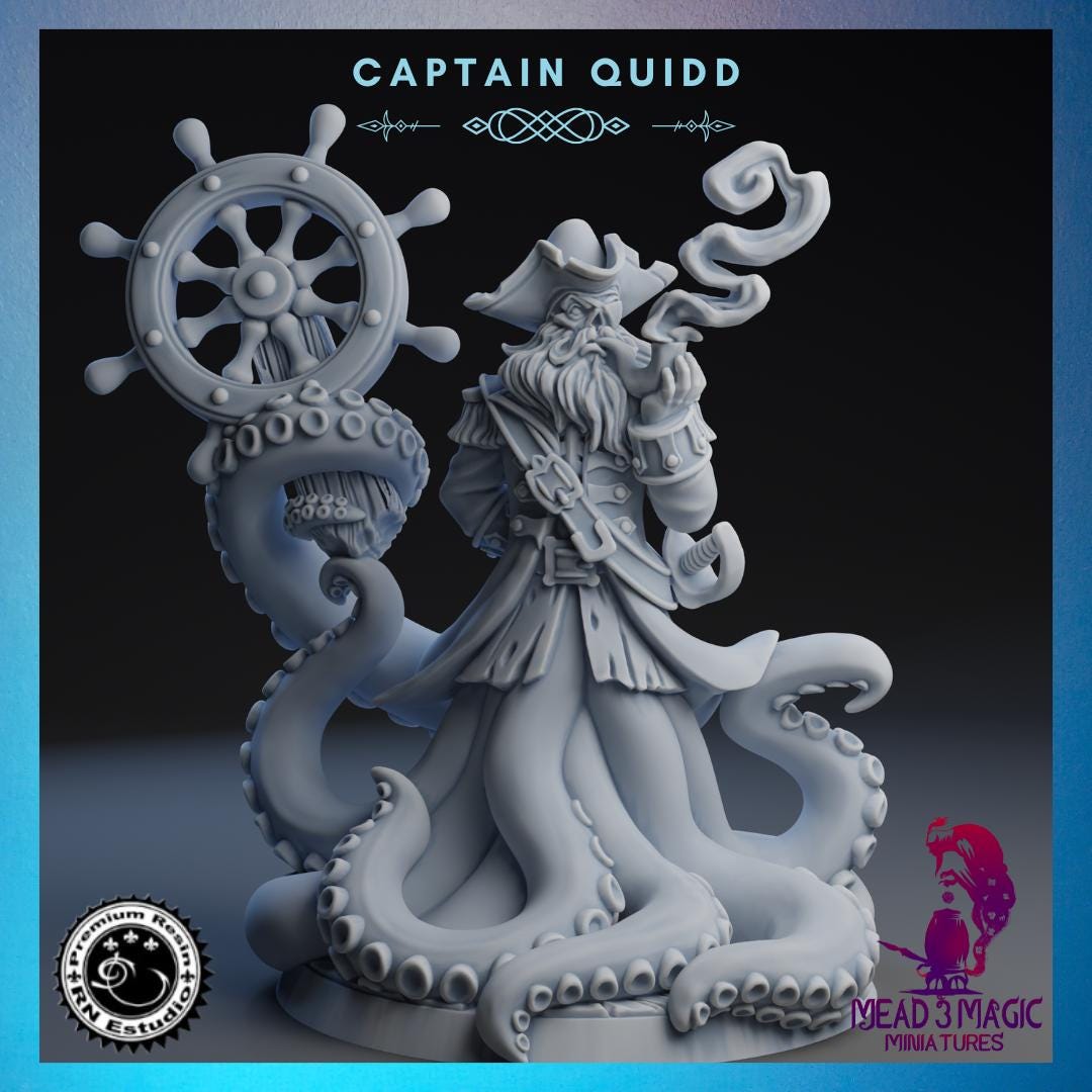 Captain Quidd | RN Estudio | 12K Resolution 3D Print | Strong Resin ...
