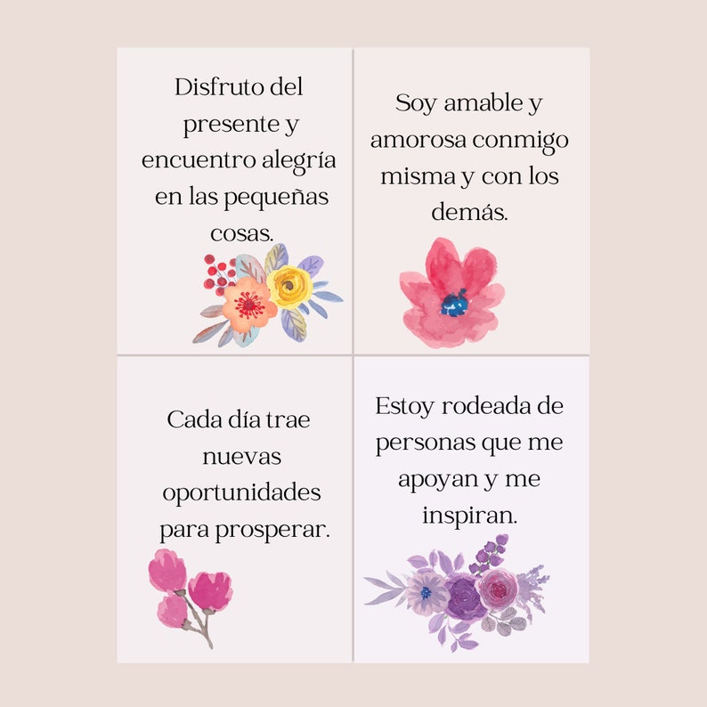 Spanish Affirmation Cards Printable, Cartas De Afirmaciones, Printable ...