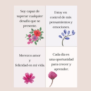 Spanish Affirmation Cards Printable, Cartas De Afirmaciones, Printable ...