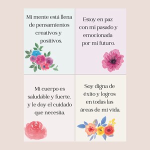 Spanish Affirmation Cards Printable, Cartas De Afirmaciones, Printable ...