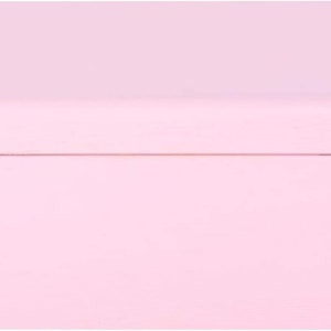 Large Pink Wooden Storage Box With Hinged Lid 11.8 X 7.87 X 5.51 in / 0 ...