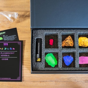 Fluorescent Mineral Collection Kit - 6 Piece - Etsy
