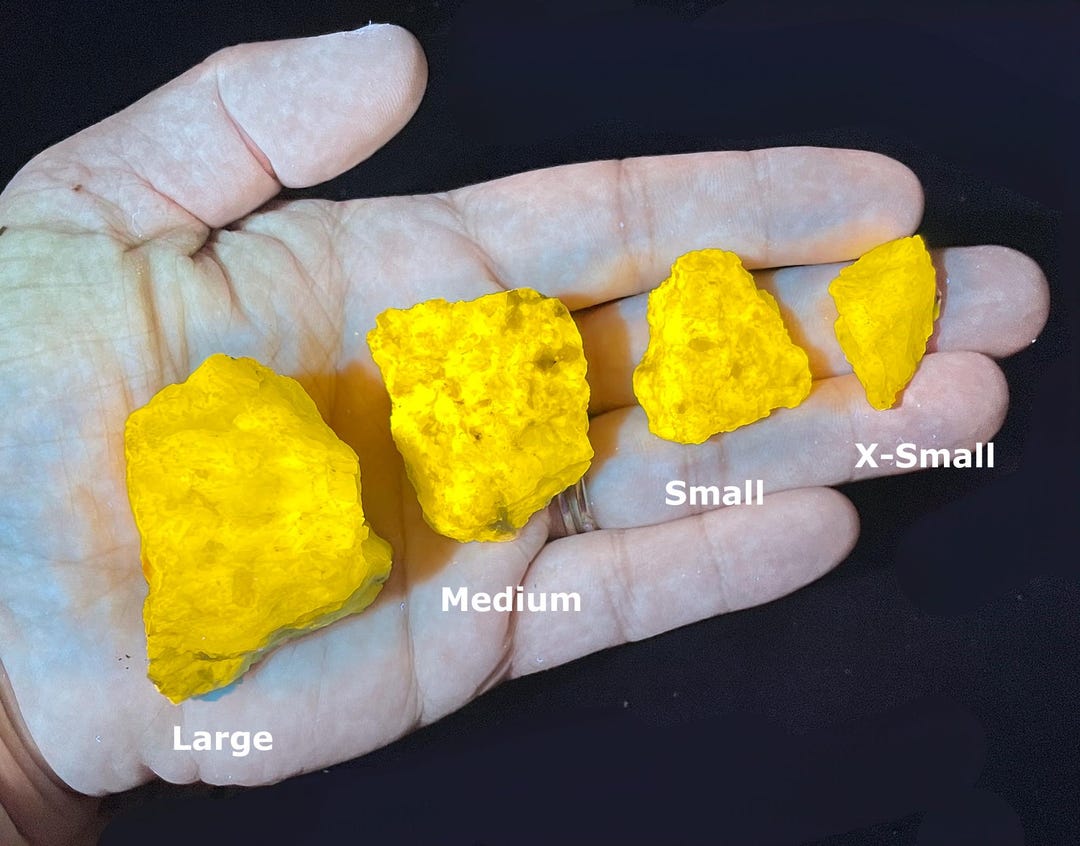 ONE (1) Piece of Bright Yellow Scapolite Var. Wernerite | UV Reactive ...