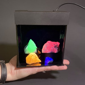 Globox Mini Fluorescent Mineral Display - Etsy