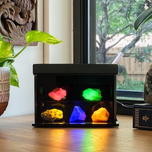 Globox Mini Fluorescent Mineral Display | UV Mineral Display ...
