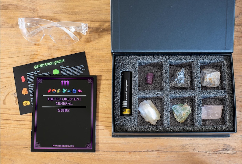 Fluorescent Mineral Collection Kit - 6 Piece - Etsy