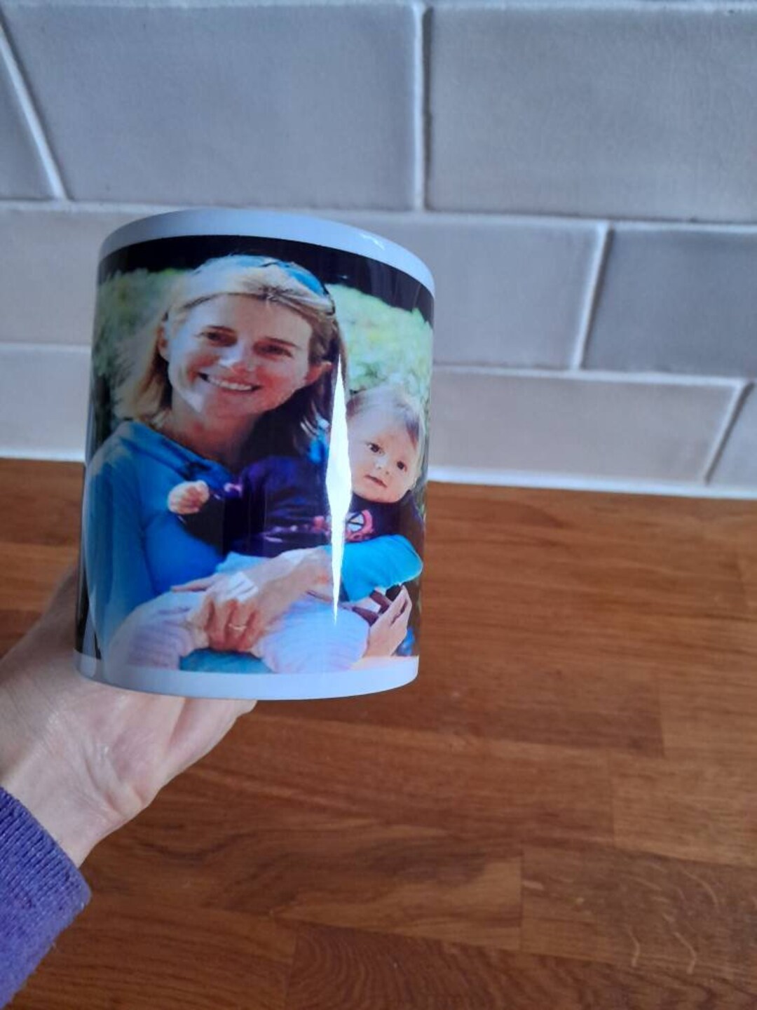 Photo Mug With 1 Wrap Around Photo. - Etsy