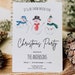 Editable Snowman Christmas Party Invitation Template Editable - Etsy UK
