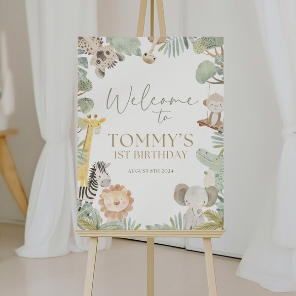 Wild One Welcome Sign - Etsy