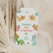 Oneasaurus Dinosaur Thank You Tag 1st Birthday Thank You Tag Template ...